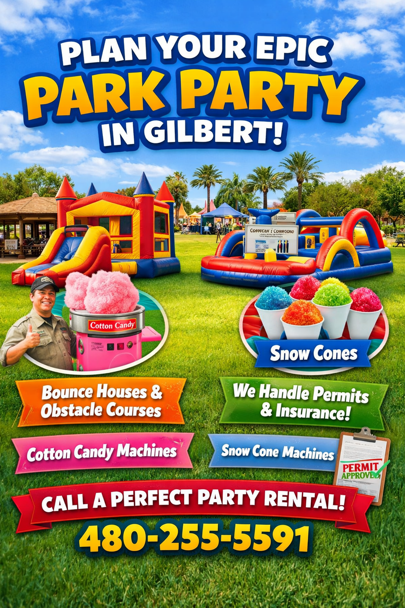 How to Get an Inflatable Permit for a Park Party in Gilbert AZ and Pla ...