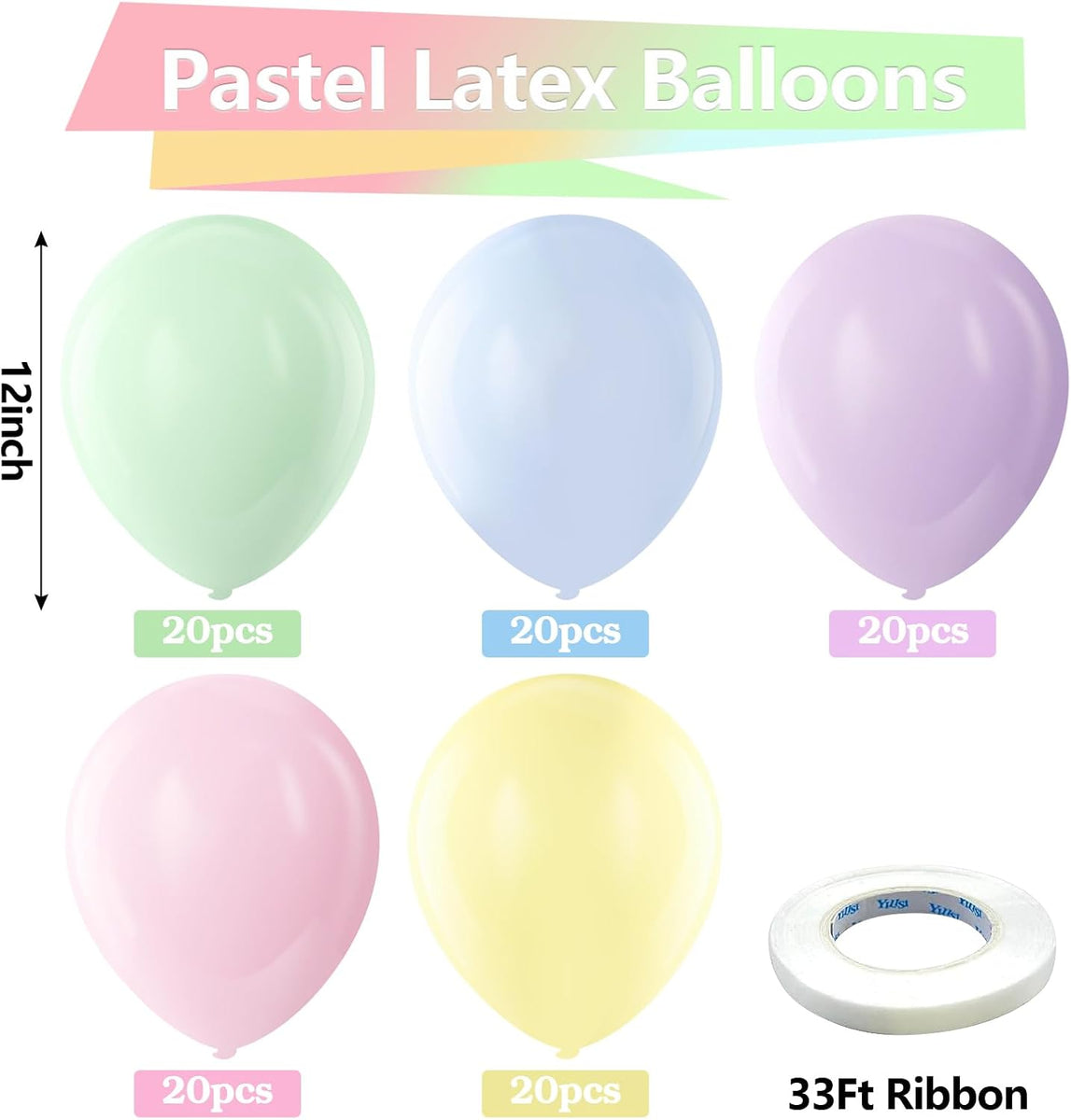 Pastel Balloon Variety Balloons – A Perfect Party Rental