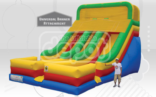 25' DROP INFLATABLE DUAL LANE SLIDE DRY ONLY – A Perfect Party Rental
